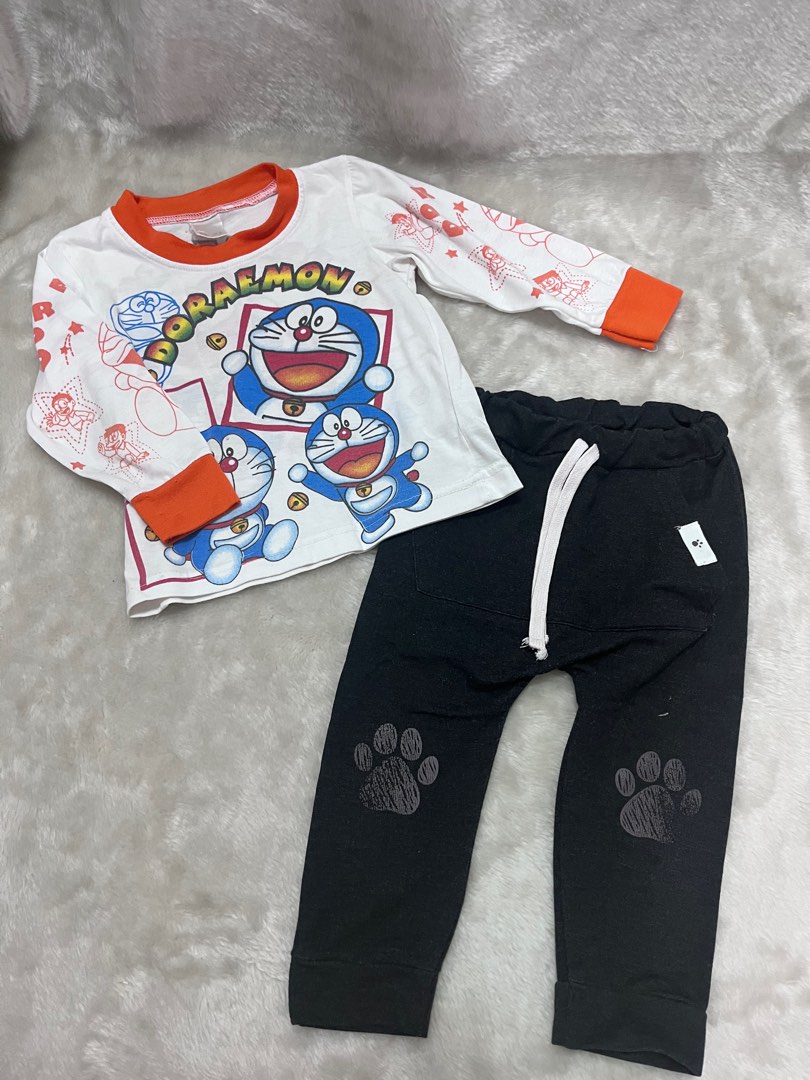 Doraemon Toddler Pyjamas (1-2 years old), Babies & Kids, Babies & Kids ...