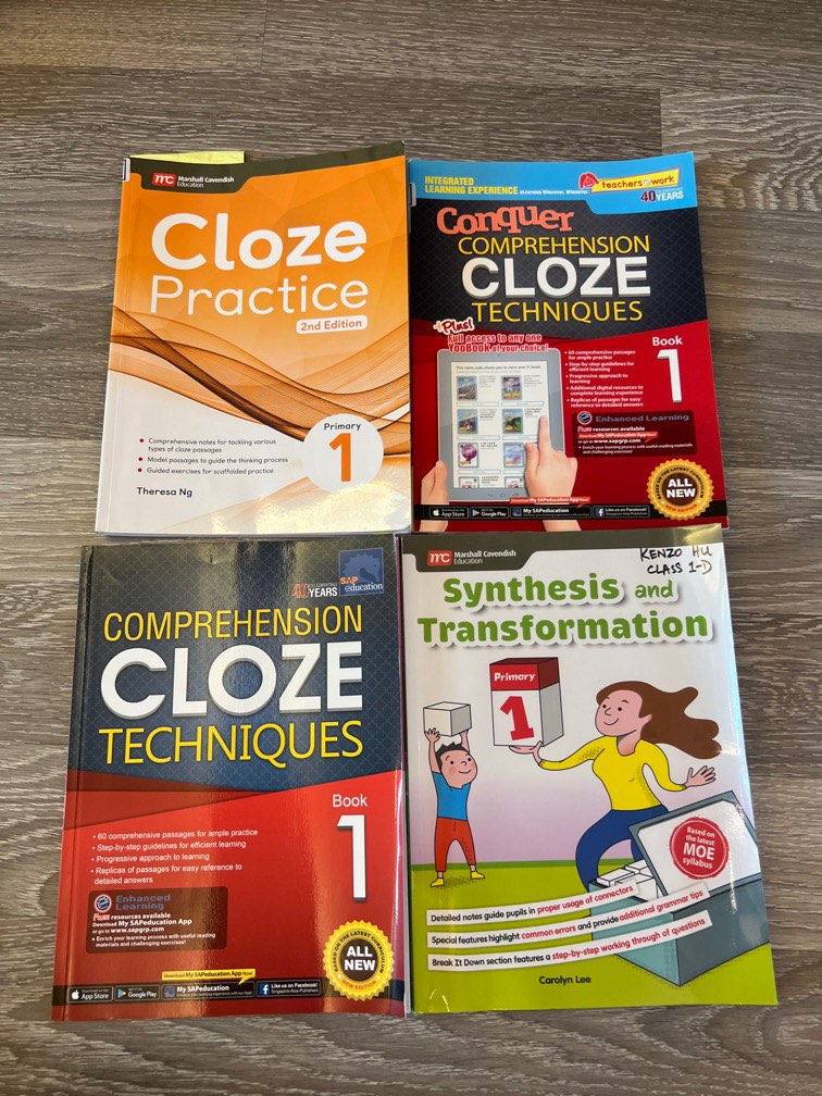 English Cloze passage P1 and Synthesis and transformation, Hobbies ...