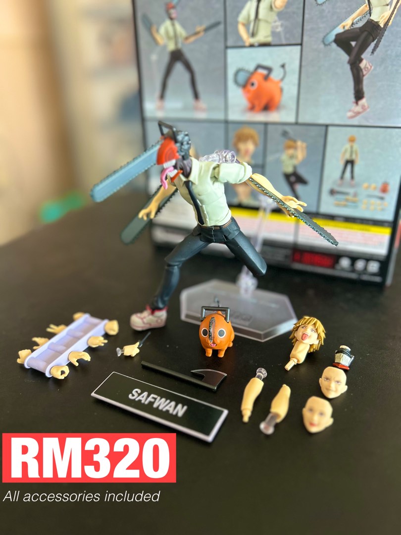 FIGMA DENJI CHAINSAWMAN, Hobbies & Toys, Toys & Games on Carousell