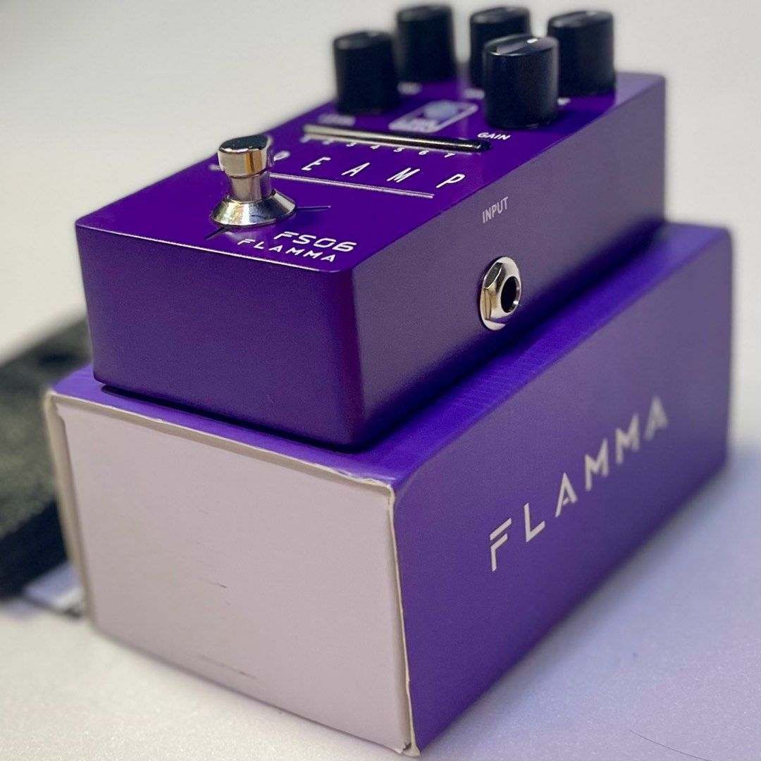 FLAMMA FS06 PREAMP Efek Gitar Pedal Stompbox Digital Pre-Amplifier with Built in Cabinet ...