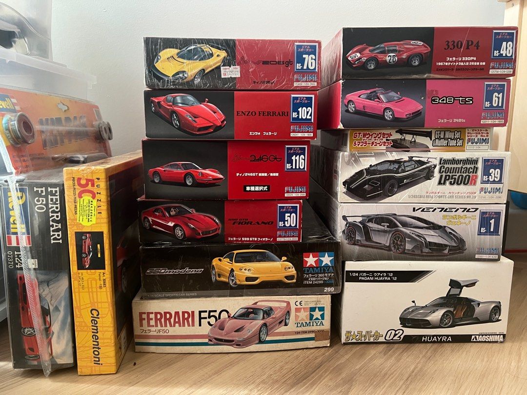 Fujimi Tamiya Ferrari Lamborghini model kit, Hobbies & Toys, Toys ...