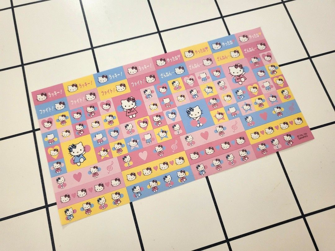 Hello Kitty Sticker Sheet, Hobbies & Toys, Stationary & Craft, Other ...