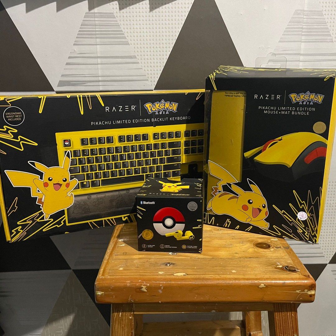 Keyboard, mouse Pokemon limited edition, Elektronik, Bagian Komputer ...