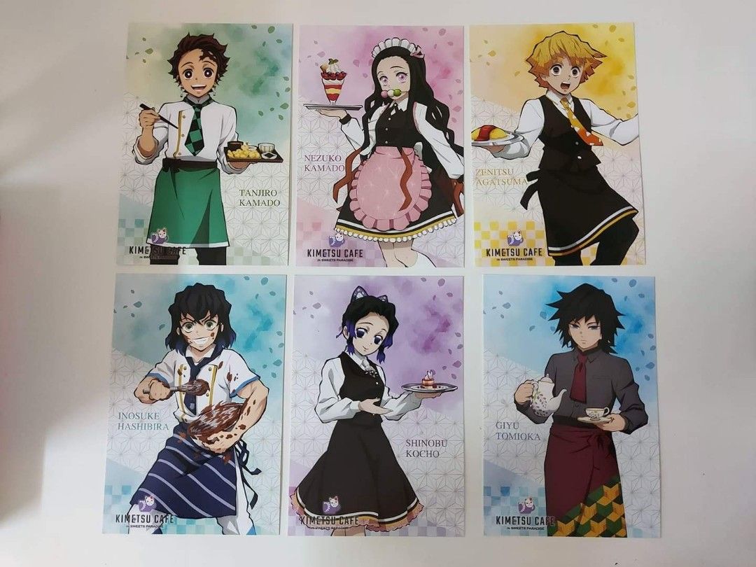 Kimetsu No Yaiba x Sweets Paradise Kimetsu Cafe Limited Edition Demon Slayer postcard set ...