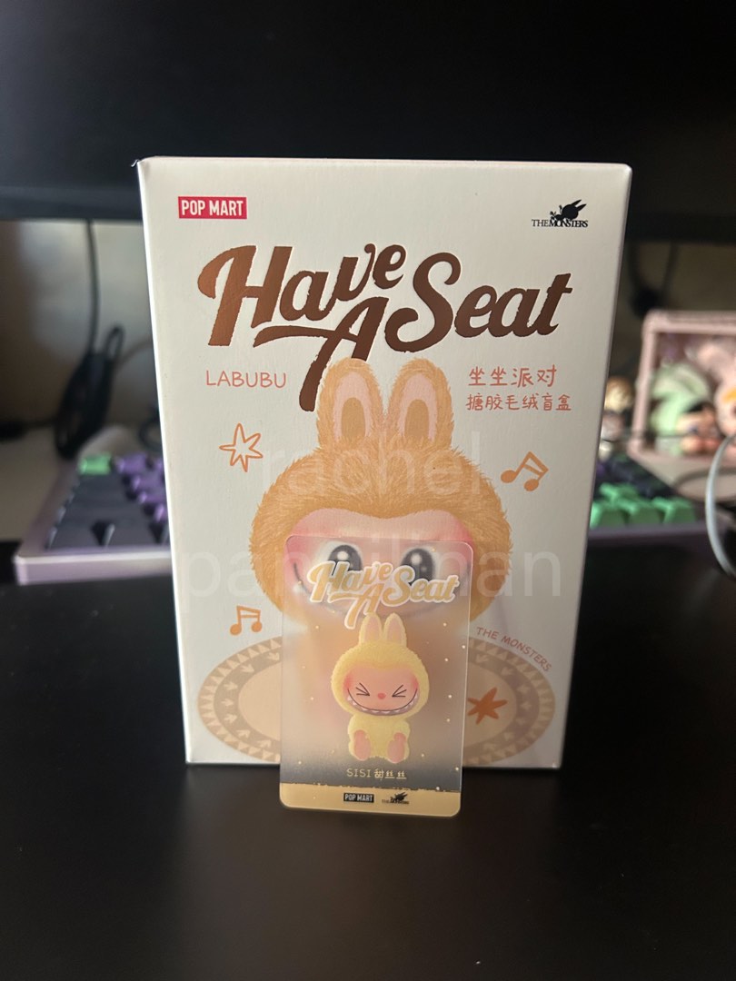 Labubu V2 - Have a Seat - SISI, Hobbies & Toys, Toys & Games on Carousell