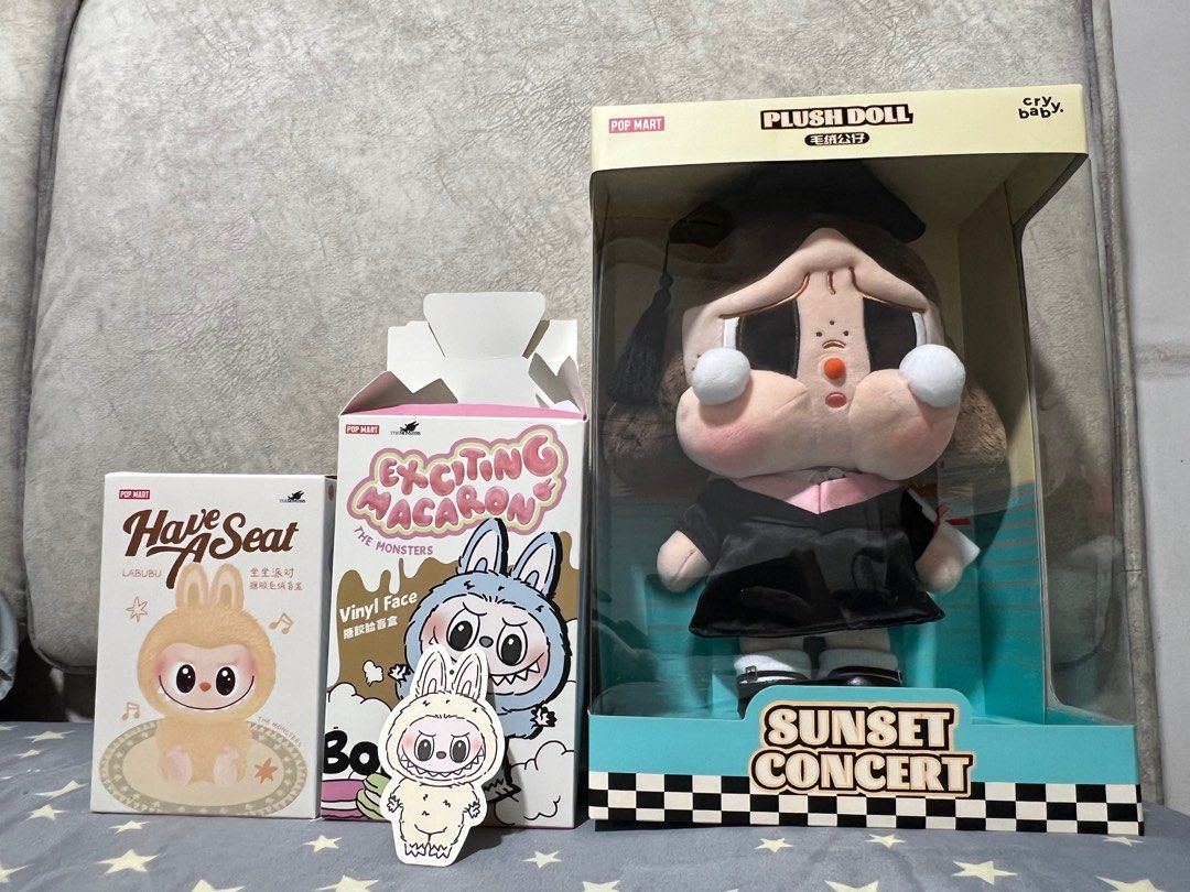 Labubu V2,V1 and crybaby, Hobbies & Toys, Toys & Games on Carousell