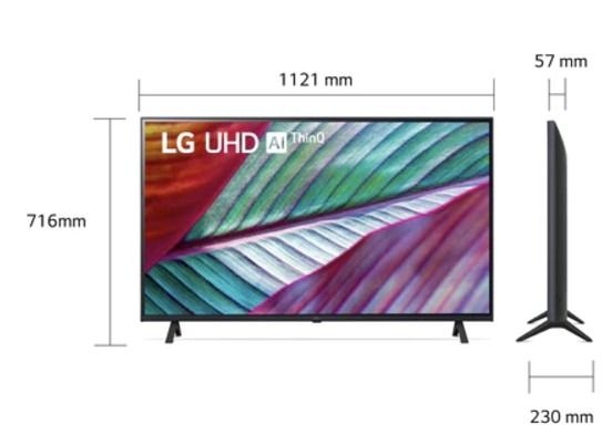 LG 50 inch Ultra High-Definition AI ThinQ UR7550 4K Resolution Smart TV ...