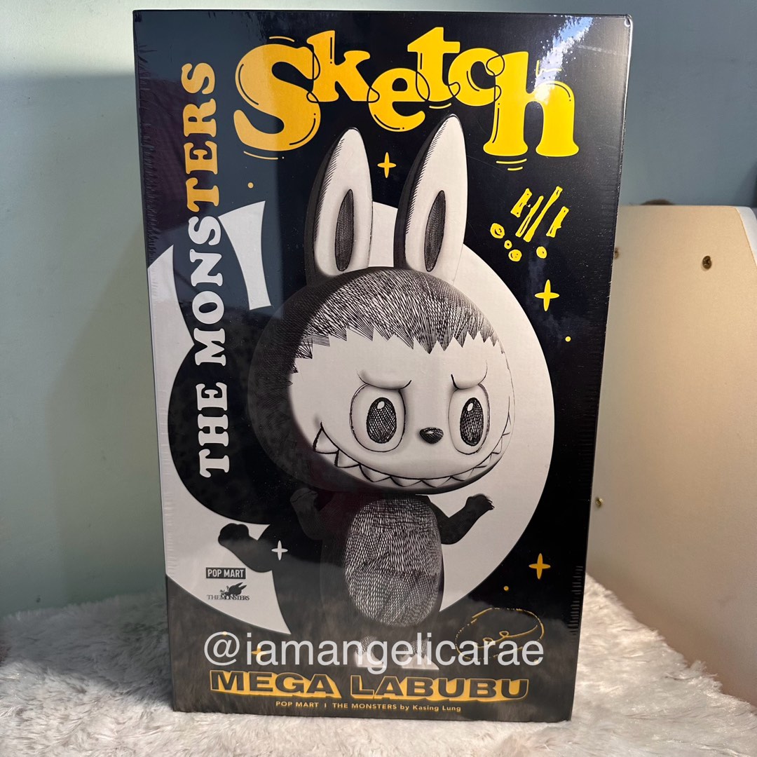 MEGA LABUBU 400% Sketch, Hobbies & Toys, Toys & Games on Carousell