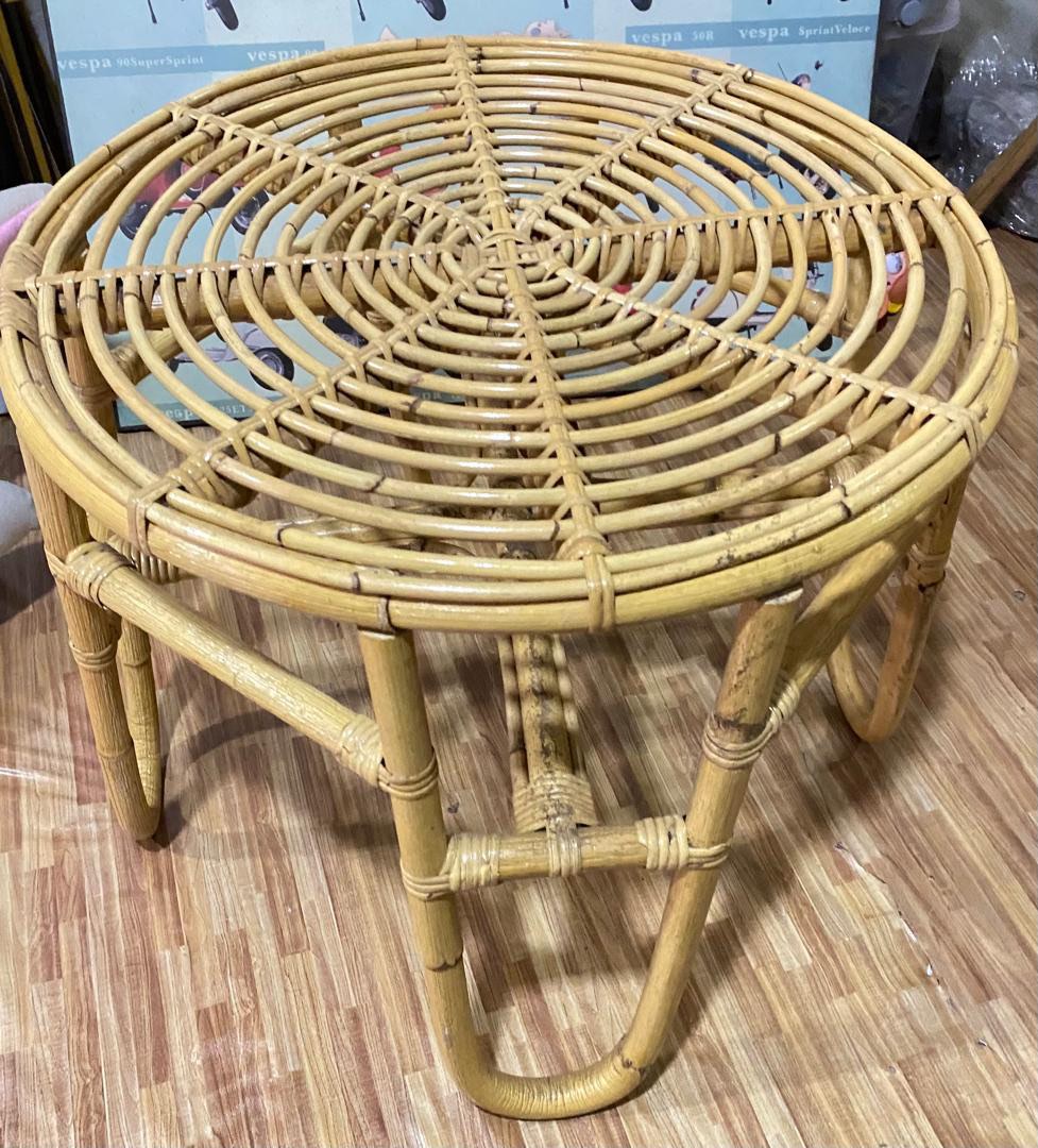 Meja Rotan / Meja kopi rattan, Furniture & Home Living, Furniture ...