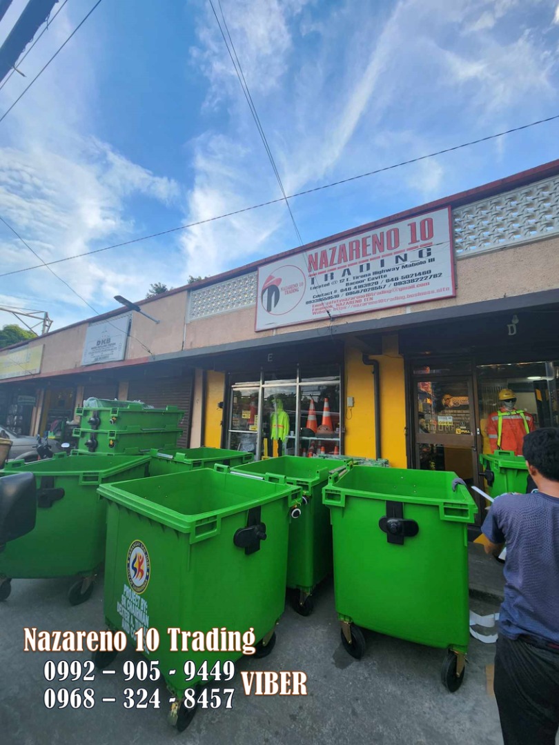 mobile trash bin 1100 liters, Furniture & Home Living, Cleaning ...