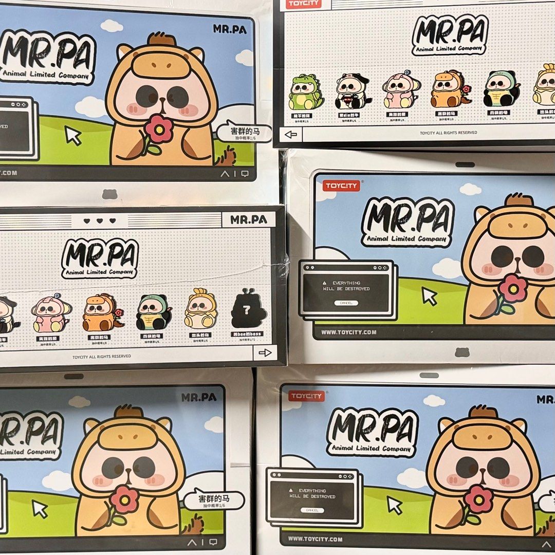 MR.PA Animal Co., Ltd Plush Blind Box [100% Genuine], Hobbies & Toys ...