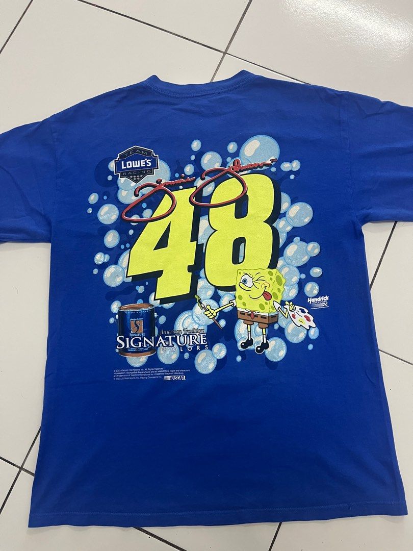 nascar collab spongebob, Men's Fashion, Activewear on Carousell