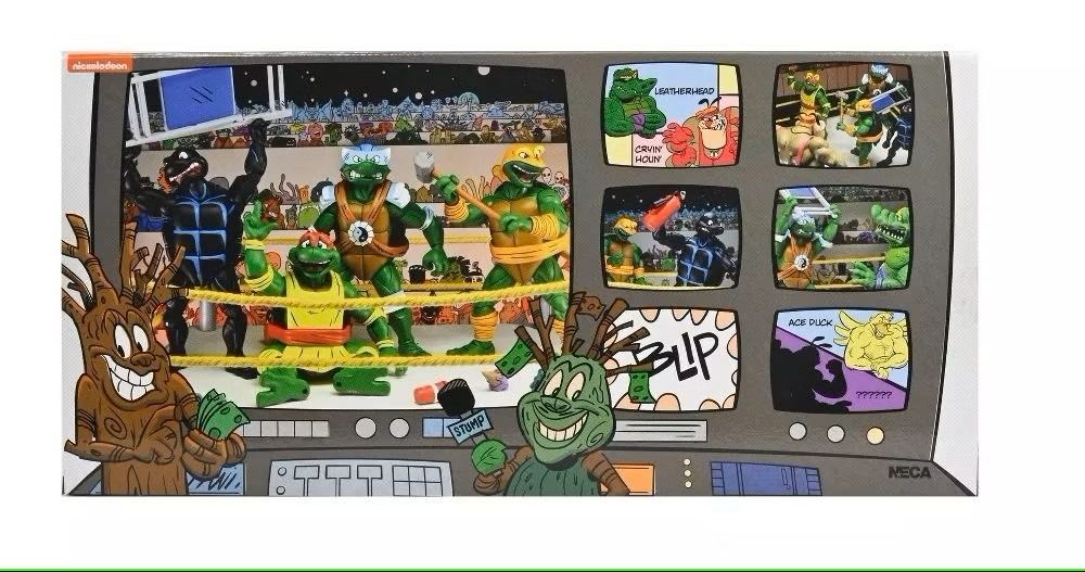 NECA Official : TMNT Stump Wrestling Turtles 4-Pack (Archie Comics ...