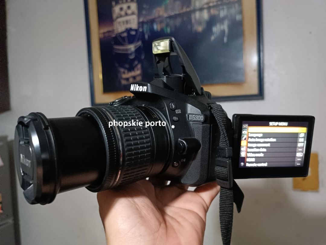 Nikon DSLR D5300 with kit lens 24mp articulating screen built in wifi ...