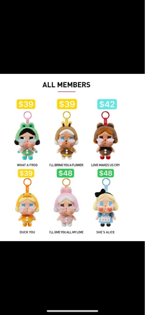 POPMART Crybaby Crying Again Series vinyl Plush Keychain, Hobbies ...