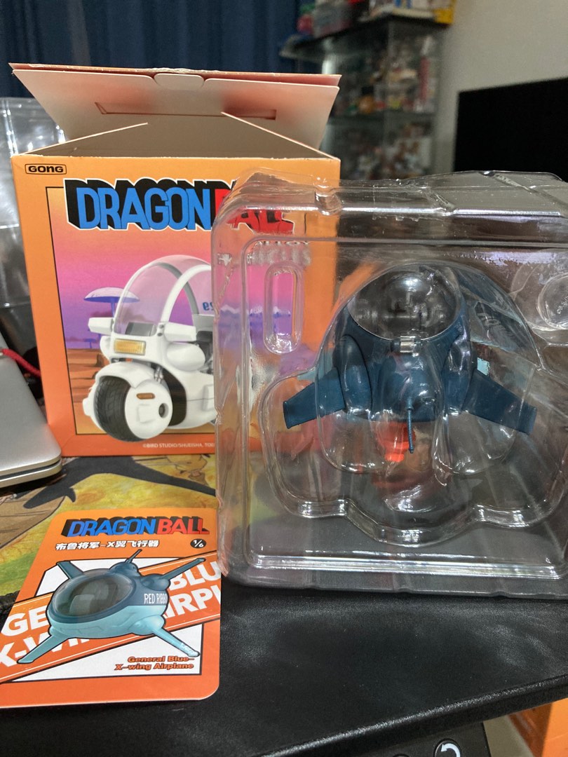 POPMART DRAGON BALL ALLOY VEHICLES - General Blue X-wing Airplane ...