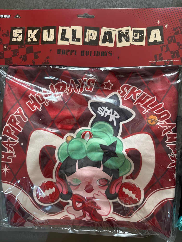 Popmart skullpAnda Christmas fabric deco, Hobbies & Toys, Toys & Games ...