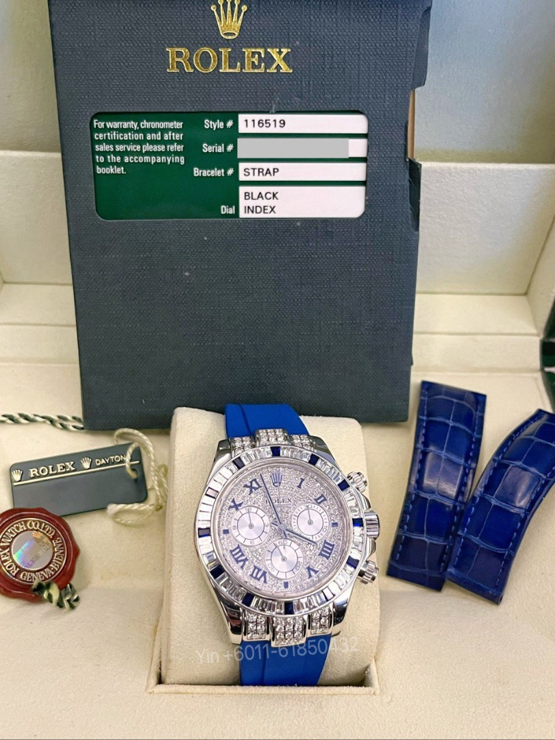 Rolex Daytona 116519 White Gold 40mm to 116599-12SA full set (2011 year ...