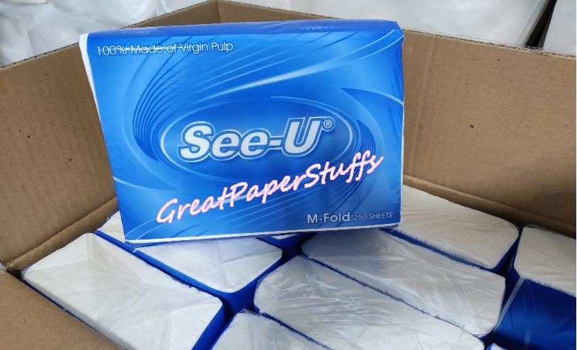 SEE - U Multi -Fold Hand Paper Towel 5packets x 250sheets x 21 cm x 22 ...