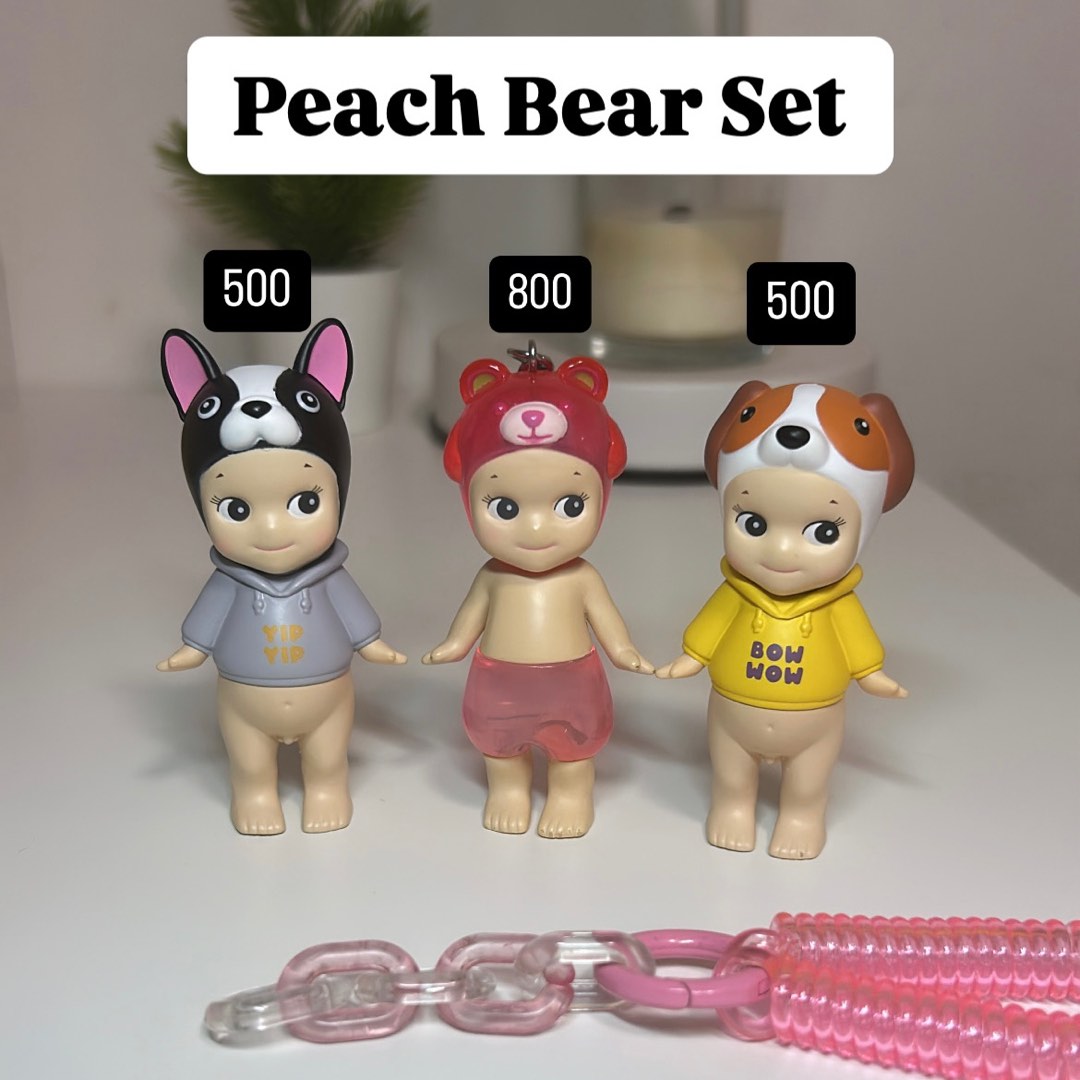 Sonny Angel Peach bear Set, Hobbies & Toys, Toys & Games on Carousell