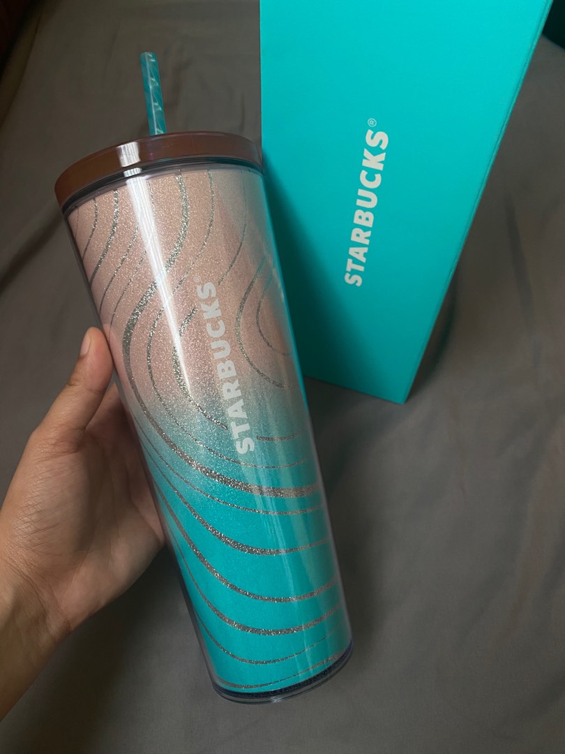 Starbucks 2025 Turquoise Cold Cup, Furniture & Home Living, Kitchenware ...
