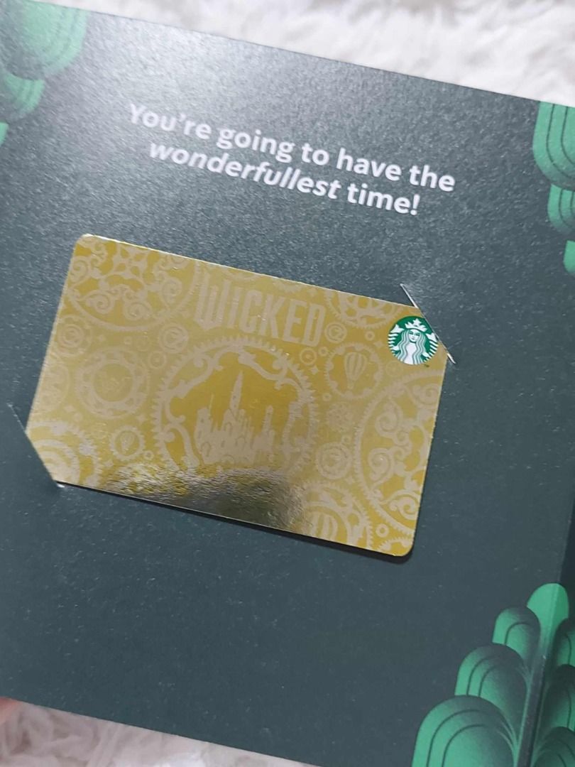 Starbucks collab WICKED CARD NO LOAD, Men's Fashion, Watches ...