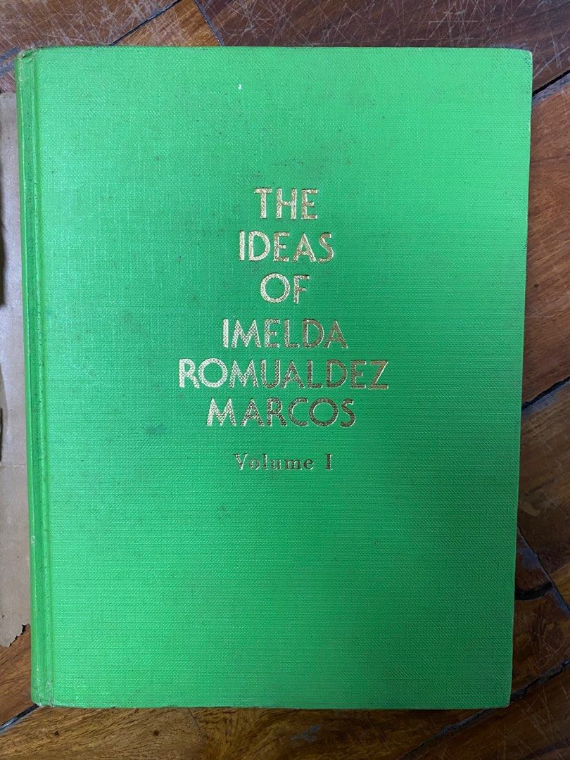 The Ideas Of Imelda Romualdez Marcos Volume I - Vintage Coffee Book ...