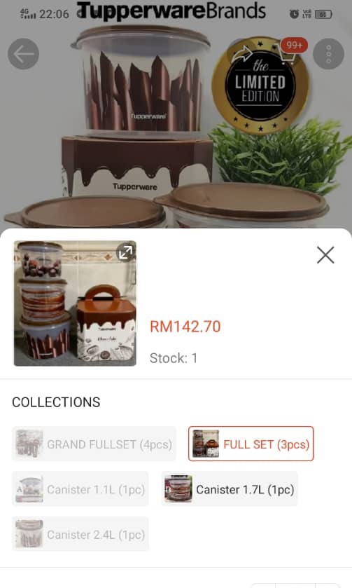 Tupperware chocolate collection, TV & Home Appliances, Kitchen ...