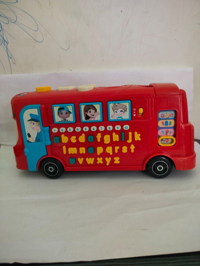 Vtech Playtime Bus with Phonics, Toys & Collectibles, Mainan di Carousell
