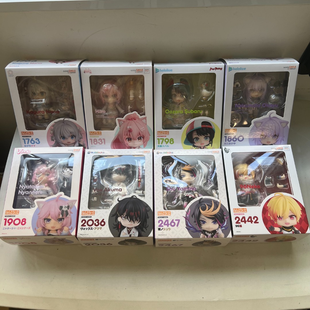 VTubers Nendoroids - Vox Akuma, Nyatasha Nyanners, Hiiro, Kagura Nana ...