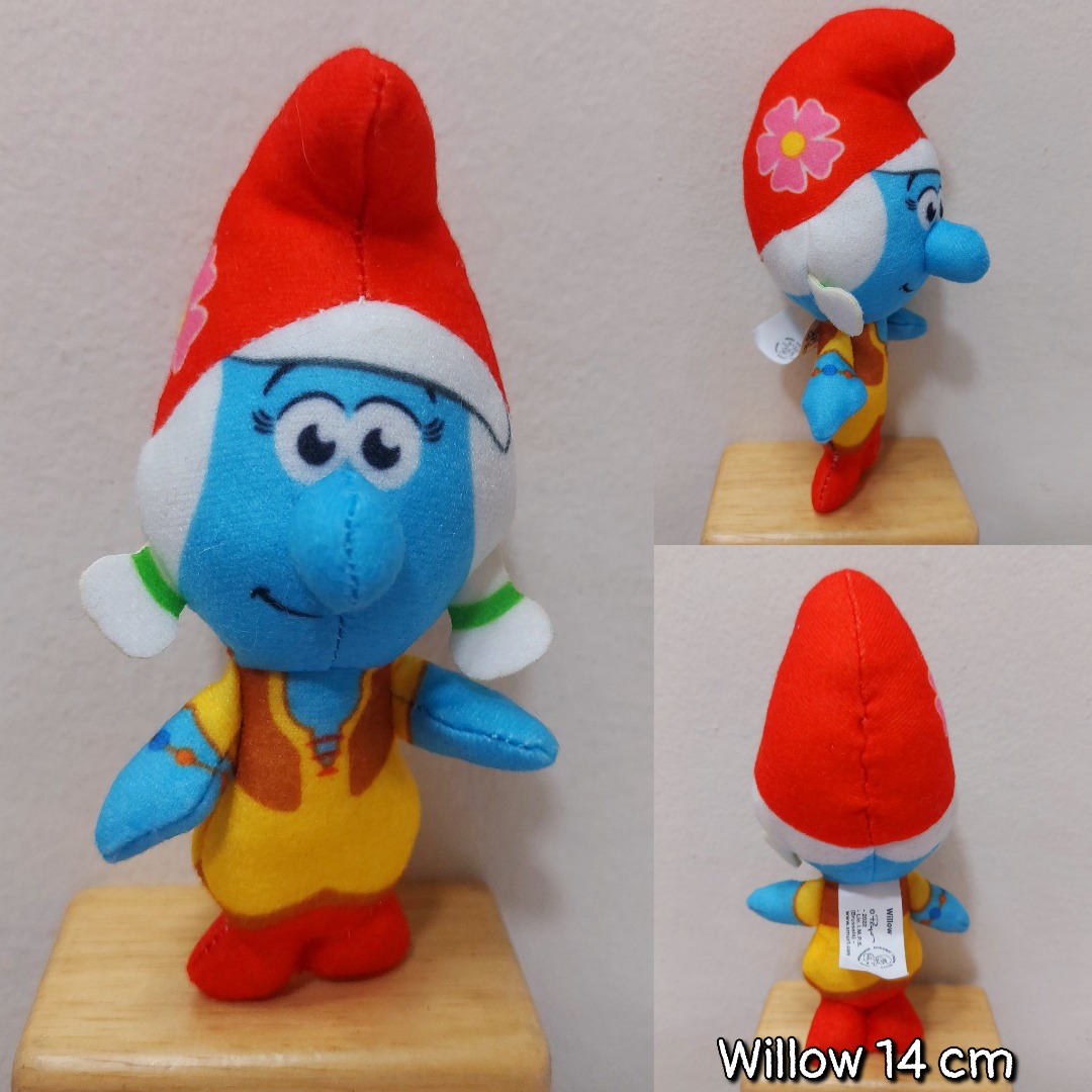 Willow The Smurf Dwarf Mcdonalds Collectibles 14 cm Mini Plush Toy ...