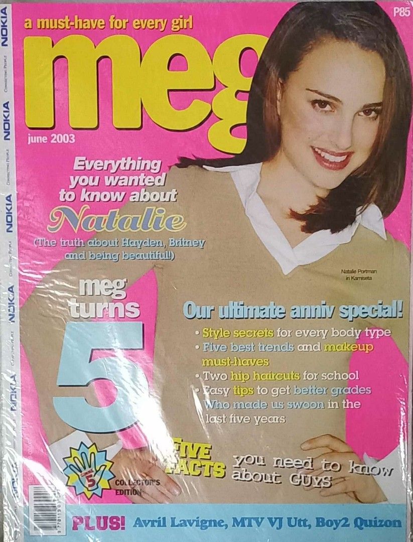 4 pcs Natalie Portman Magazine covers (Vogue, Cleo, Seventeen, Meg ...