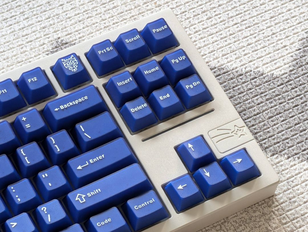 80% Aluminium TKL Custom Mechanical Keyboard (WhiteOnBlue2411) - Fully Modded Tri Mode ...