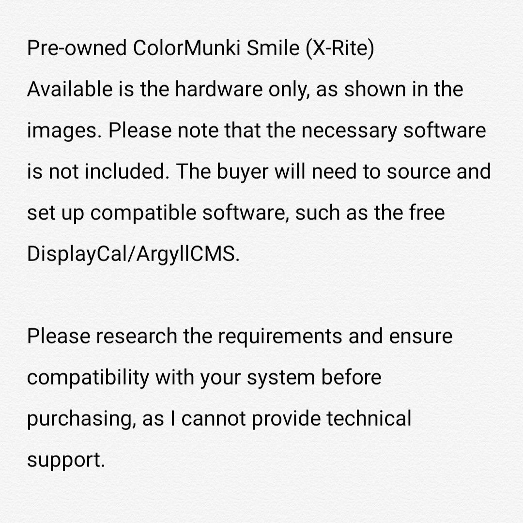 ( Hardware only ) ColorMunki Smile x-rite simple monitor calibration ...