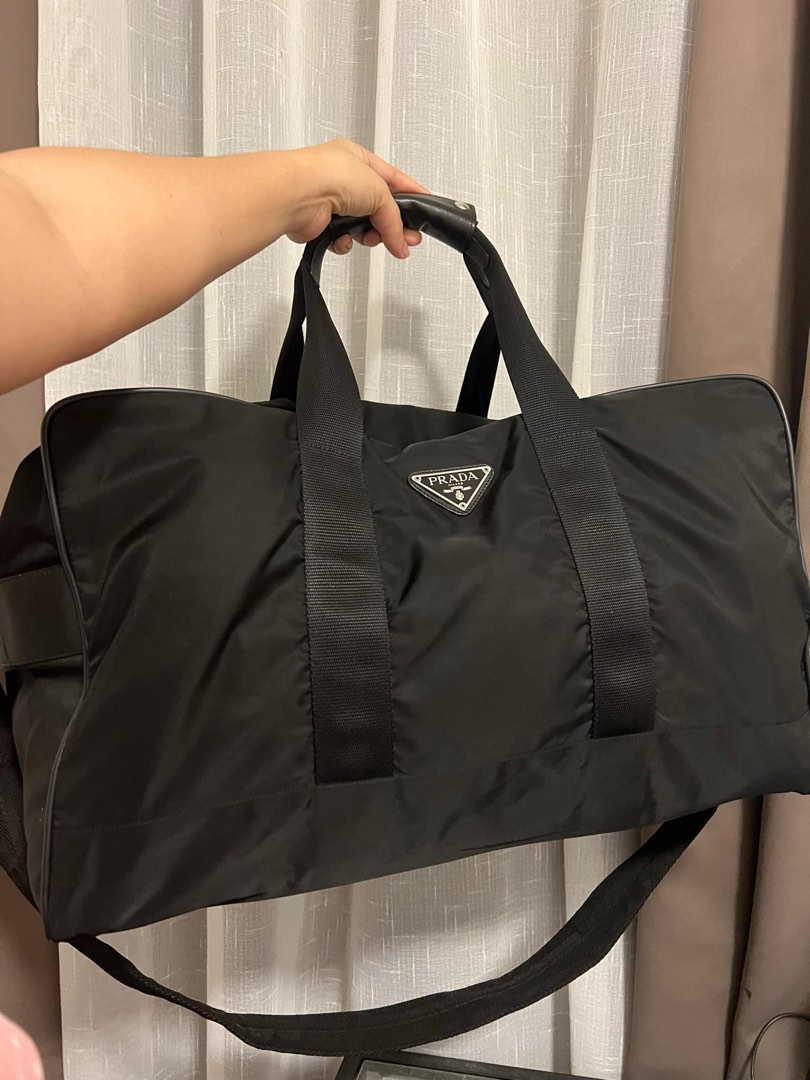 Authentic Prada Boston nylon Bag, Luxury, Bags & Wallets on Carousell