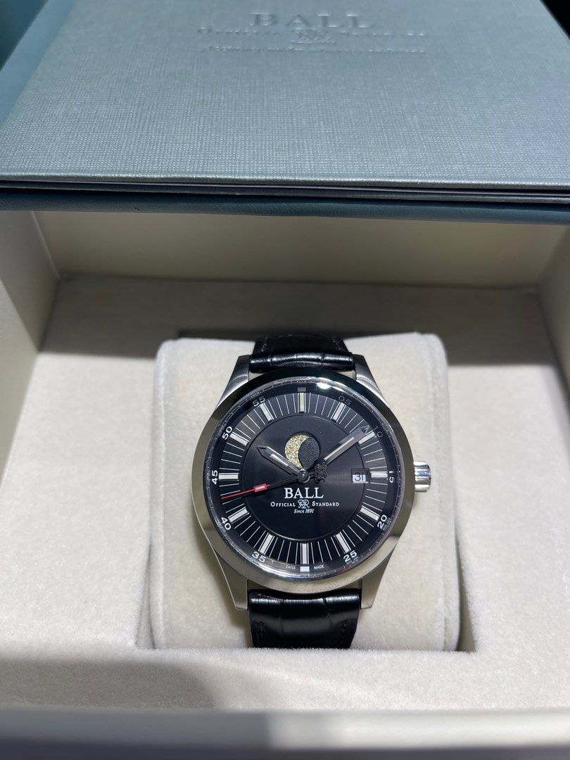 BALL WATCH ENGINEER II MOON PHASE 41MM NM2282C-LLJ-BK, Luxury, Watches ...