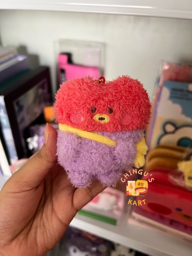 BT21 Tata Enjoy Ponpon Keyring, Hobbies & Toys, Memorabilia & Collectibles, K-Wave on Carousell