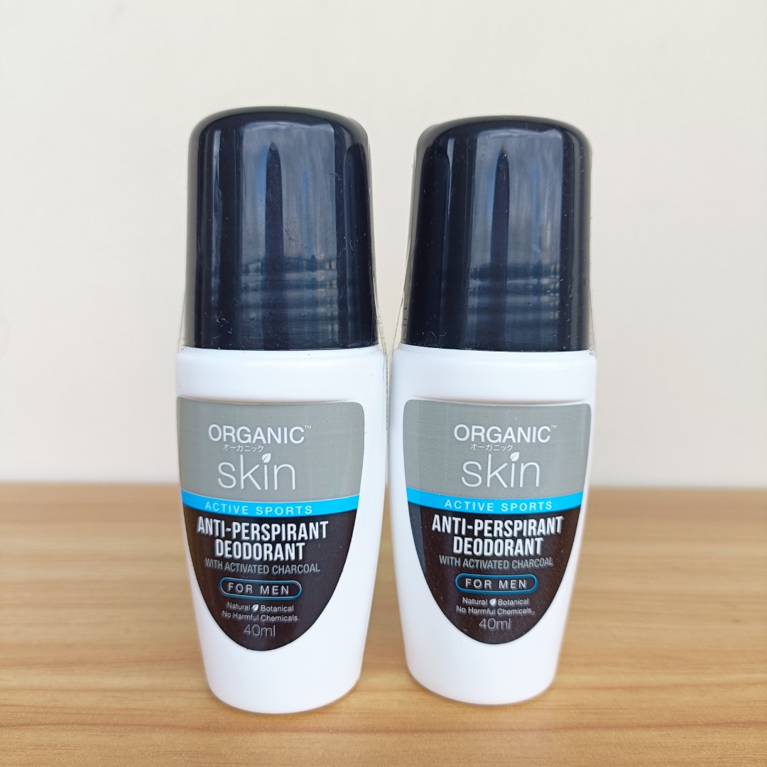 Bundle of 2 Organic Skin Japan Antiperspirant Roll On Deodorant for Men ...