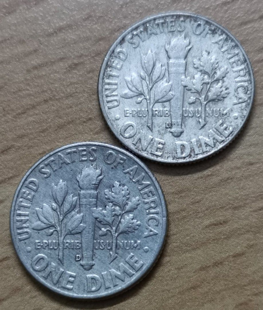 C269: 1961/64 US Silver Dime GVF - 2 Kpg utk rm25, Hobbies & Toys, Collectibles & Memorabilia ...