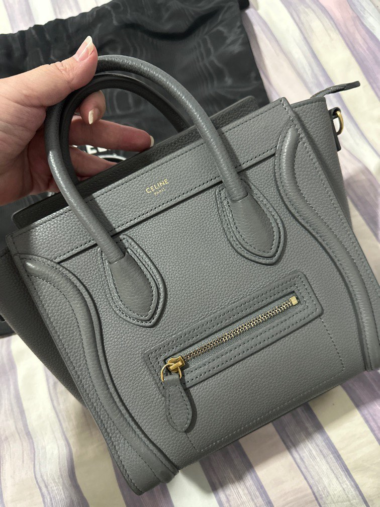 Celine Nano Luggage Kohl, Barang Mewah, Tas & Dompet di Carousell