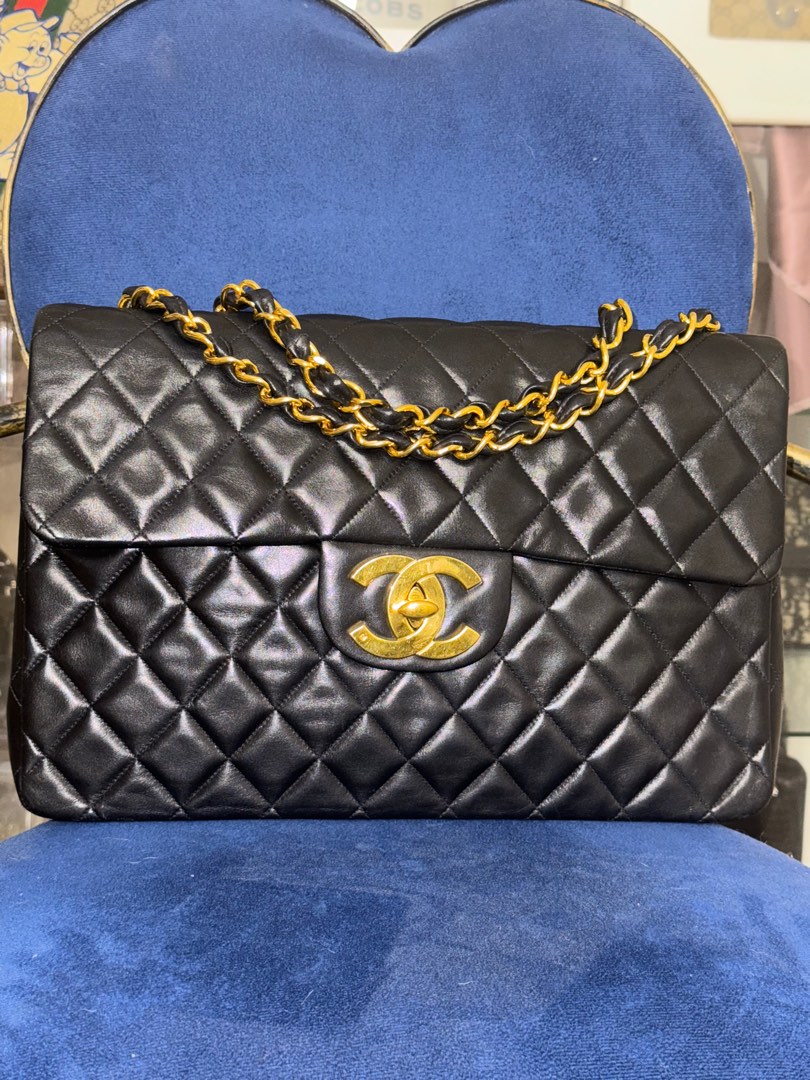 Chanel Maxi Giant CC, Luxury, Bags & Wallets on Carousell