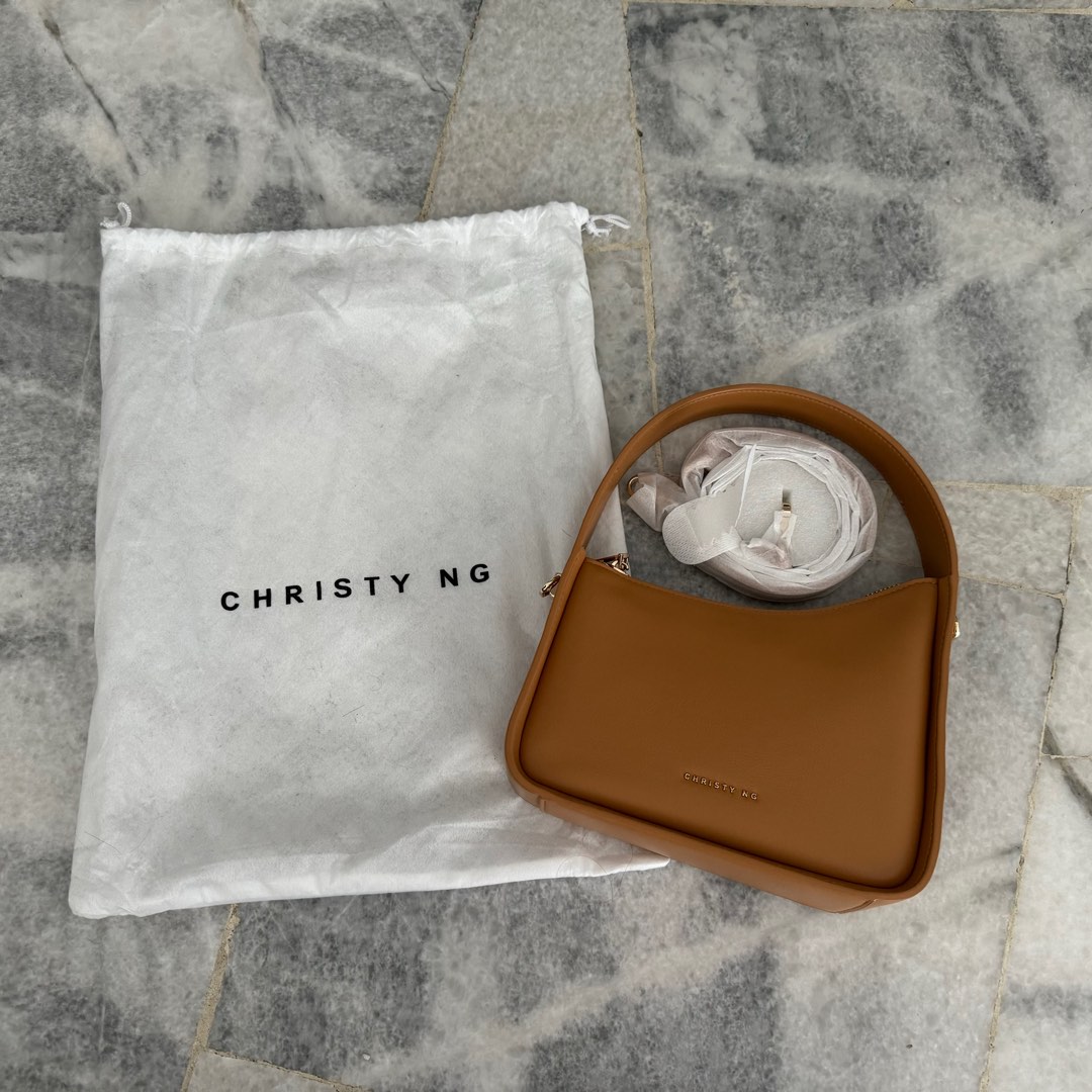 Christy Ng Beth Mini Shoulder Bag in Clay Brown, Women's Fashion, Bags ...