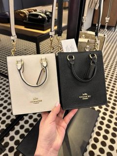 Coach Mini Cashin Tote in Signature Canvas, Luxury, Bags & Wallets on ...