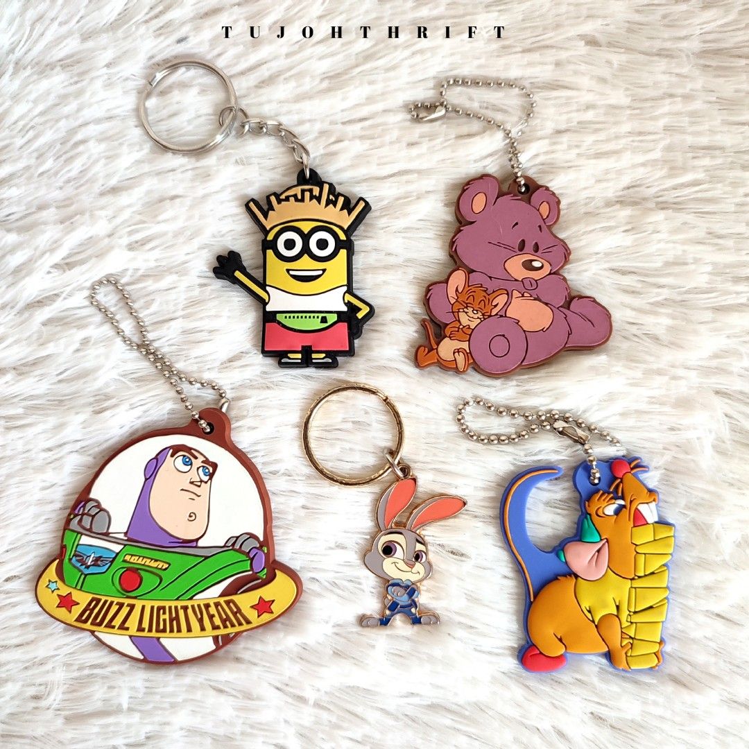 Combo Disney Buzz Toy Story, Minion, Tom Jerry, Judy Zootopia & Rubber ...