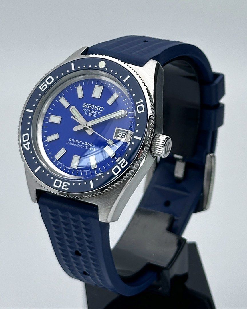 Custom Seiko Mod 40mm Blue 62Mas v3 Automatic Watch, Men's Fashion ...