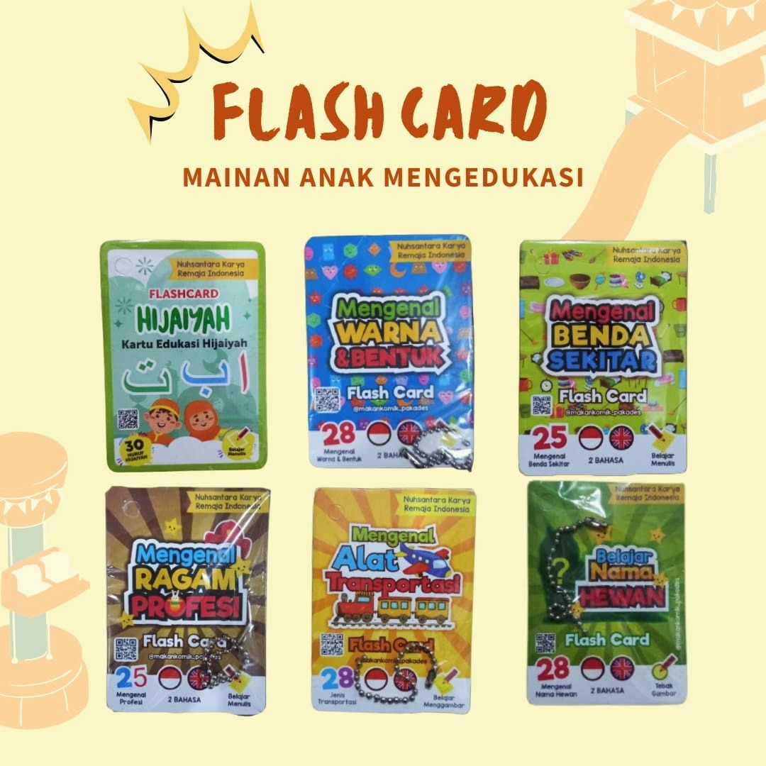 Desain Flash Card Anak Terbaik untuk Belajar Visual, Toys ...