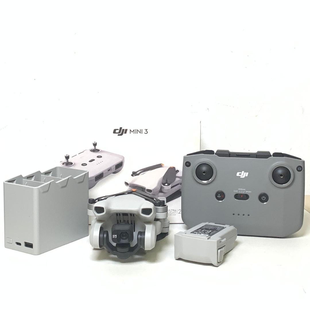 DJI Mini 3 Drone with RC-N1 Remote + 1 Extra Battery + Charging Hub 99% ...