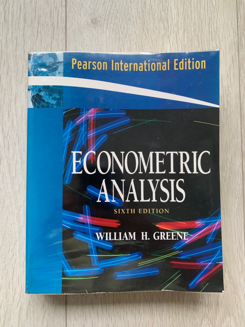 Econometric Analysis (Sixth Edition), Hobbies & Toys, Books & Magazines ...