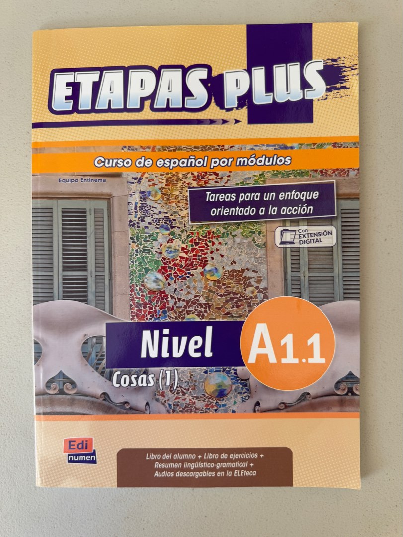 Etapas Plus - Nivel A1.1, Beginner Spanish Module Text Book, Hobbies & Toys, Books & Magazines ...