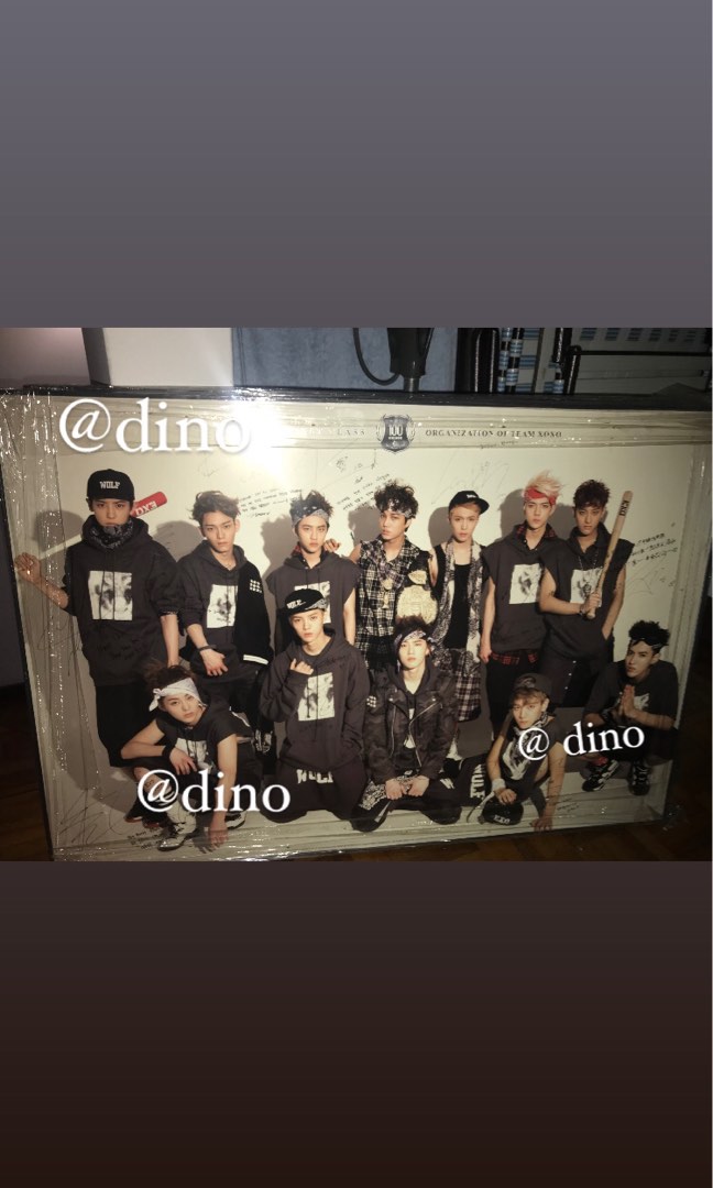Exo real signature picture from korea, Hobbies & Toys, Collectibles ...